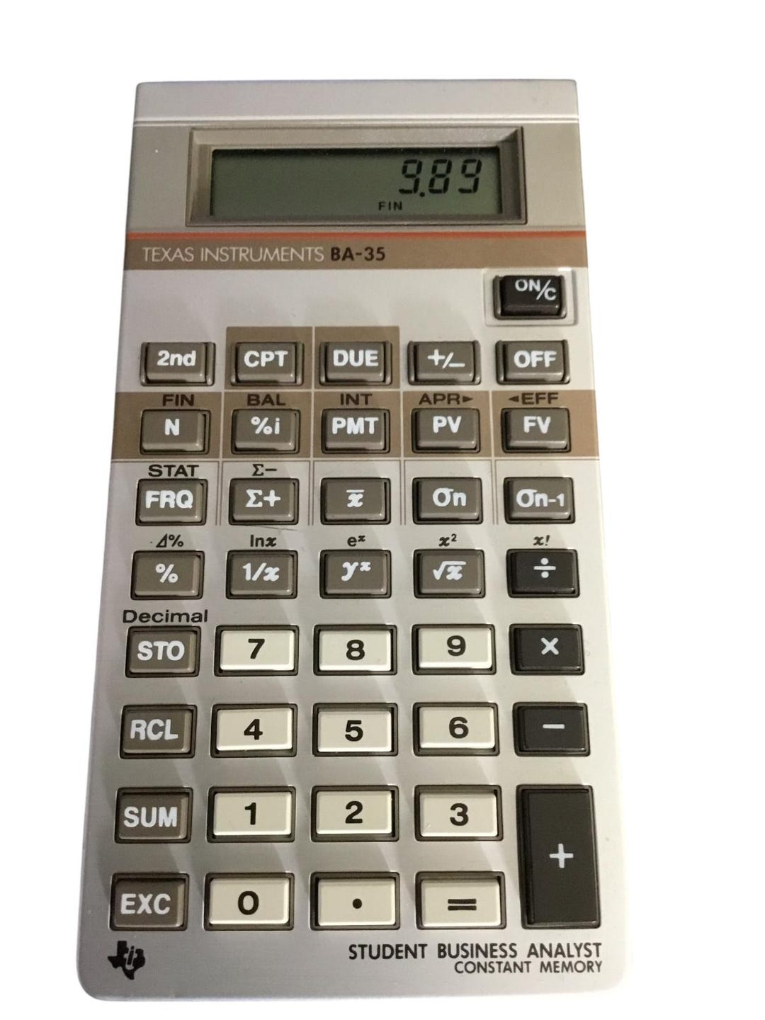 Vintage Texas Instruments BA-35 Student Business Analyst Calculator ...