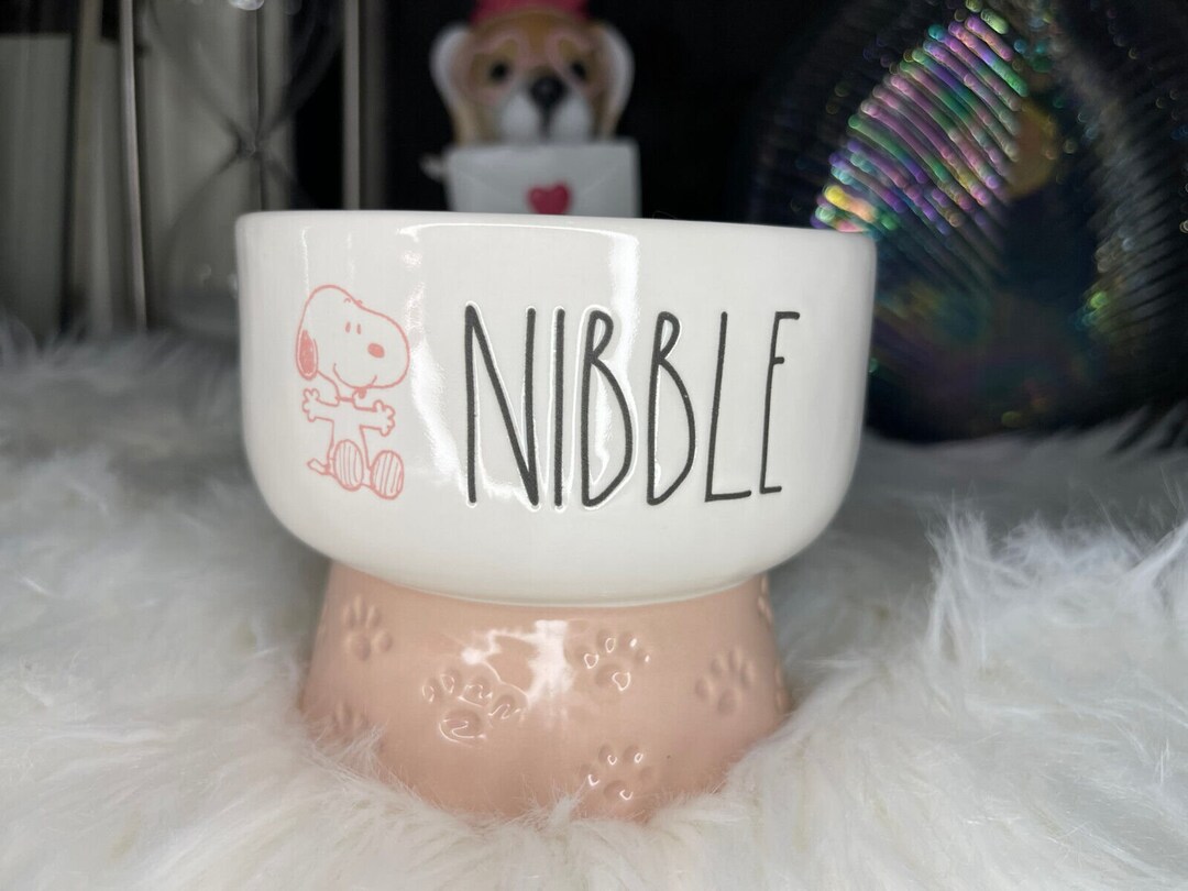 Rae Dunn X Peanuts NIBBLE Raised Bowl Either for Small Dog or Cats - Etsy