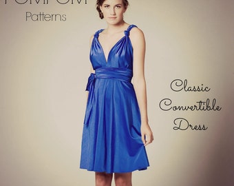 PDF Sewing Pattern Convertible Dress Butterfly Hem Size | Etsy