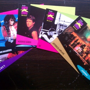 Vintage Rock Star Cards, Music Cards, Music Memorabilia, Rock Star ...