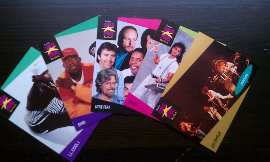 Vintage 1991 Rock Star Trading Cards: Music Memorabilia, Set of 5 - Etsy