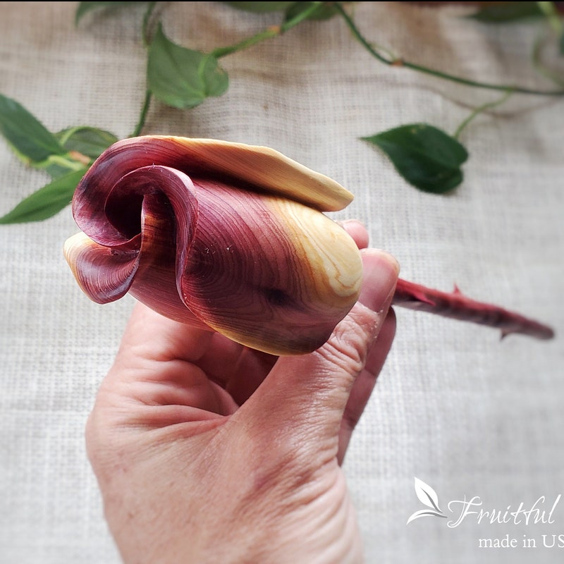 Wooden Rose - Etsy