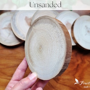 Bulk 4 Inch Wood Slices Thick Aspen Wood Rounds Natural Tree Slabs ...