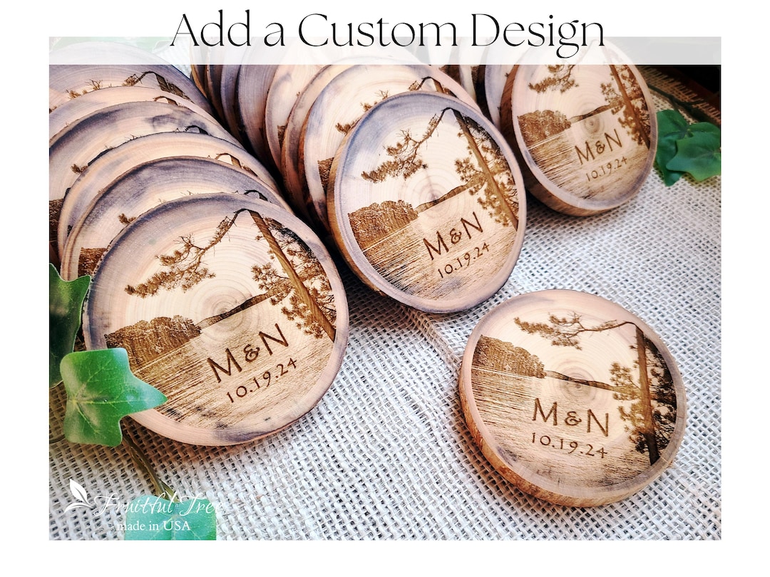 Custom Designed Coasters Bulk Wedding Favors Reception Gifts for Guests ...