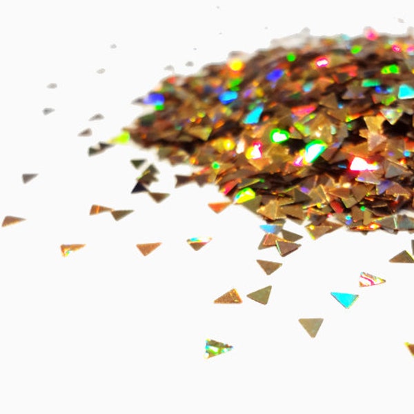 Triangle Glitter - Etsy