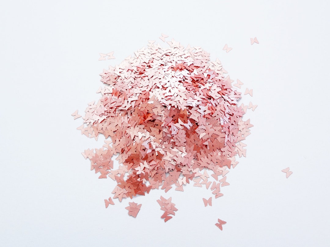 Pink Matte Metallic Butterfly Shape Glitter 3mm - Etsy