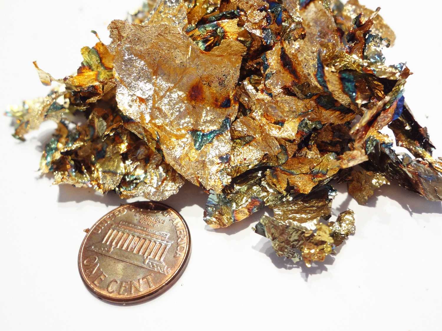 Chameleon Gold Flakes Burn Multicolor Flakes | Etsy