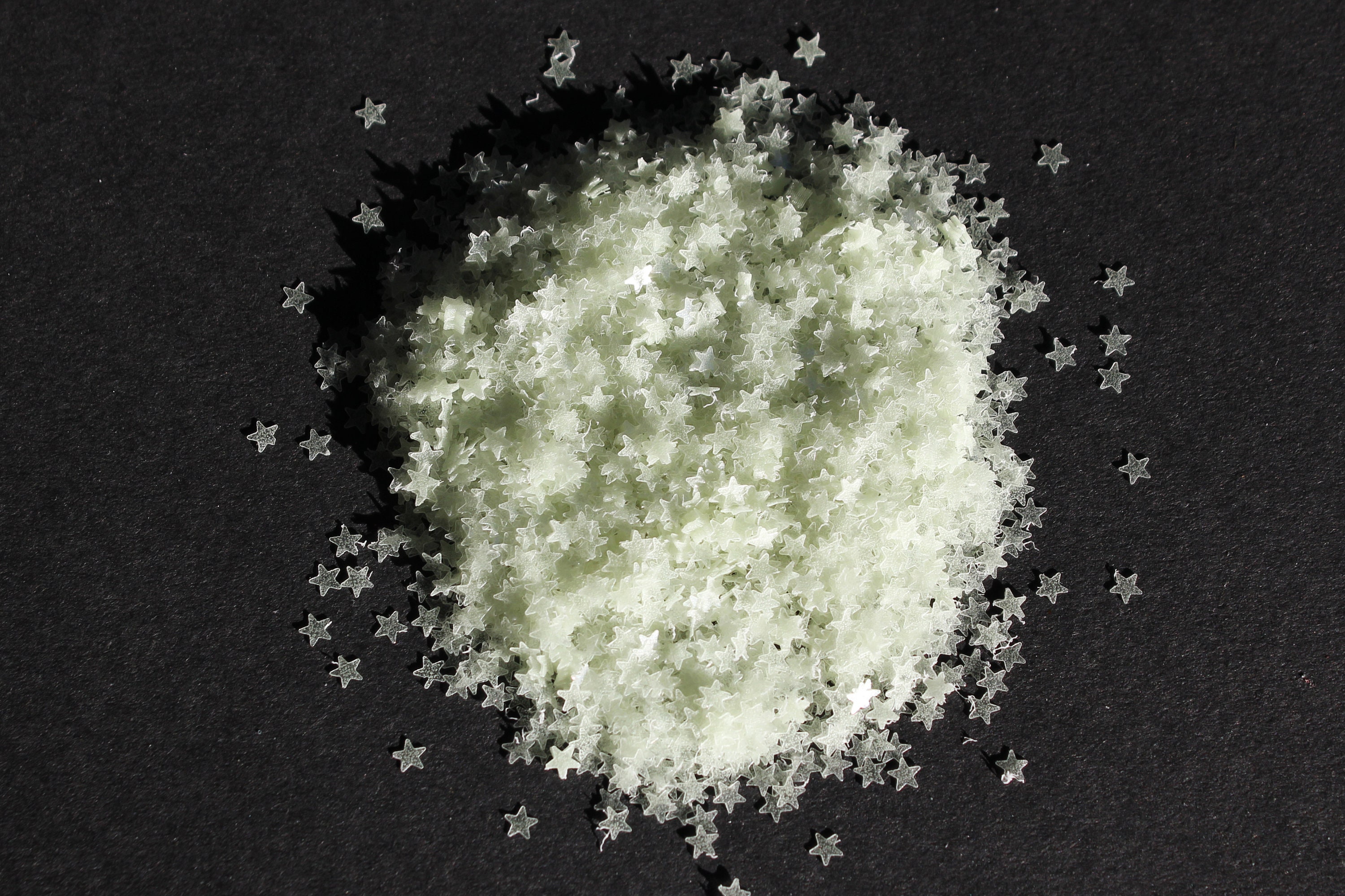 Glow in the Dark Star Glitter 3mm Translucent Star Shape - Etsy