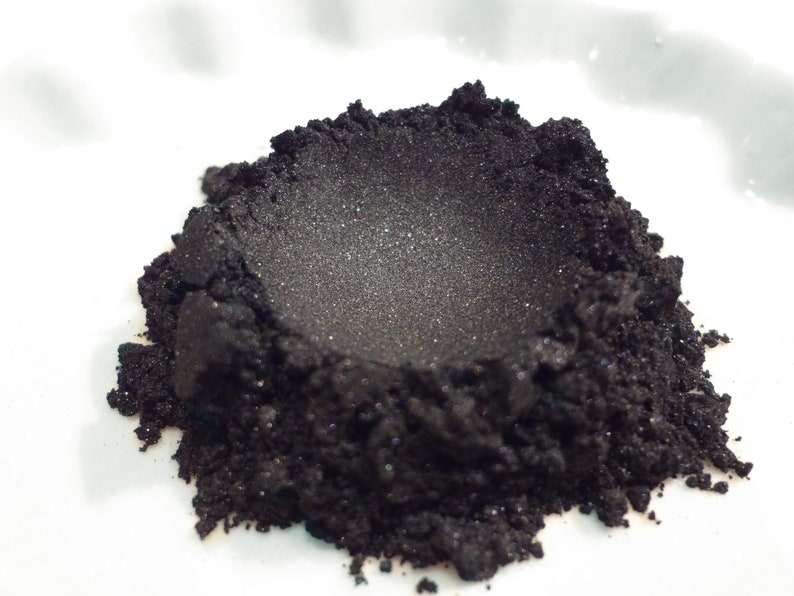 Coal Black Pigment Powder Resin Colorant Pearl Color Dye | Etsy