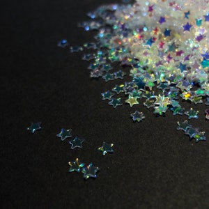 Iridescent Star Shape Glitter 2mm Stars, Tiny Star Glitter - Etsy