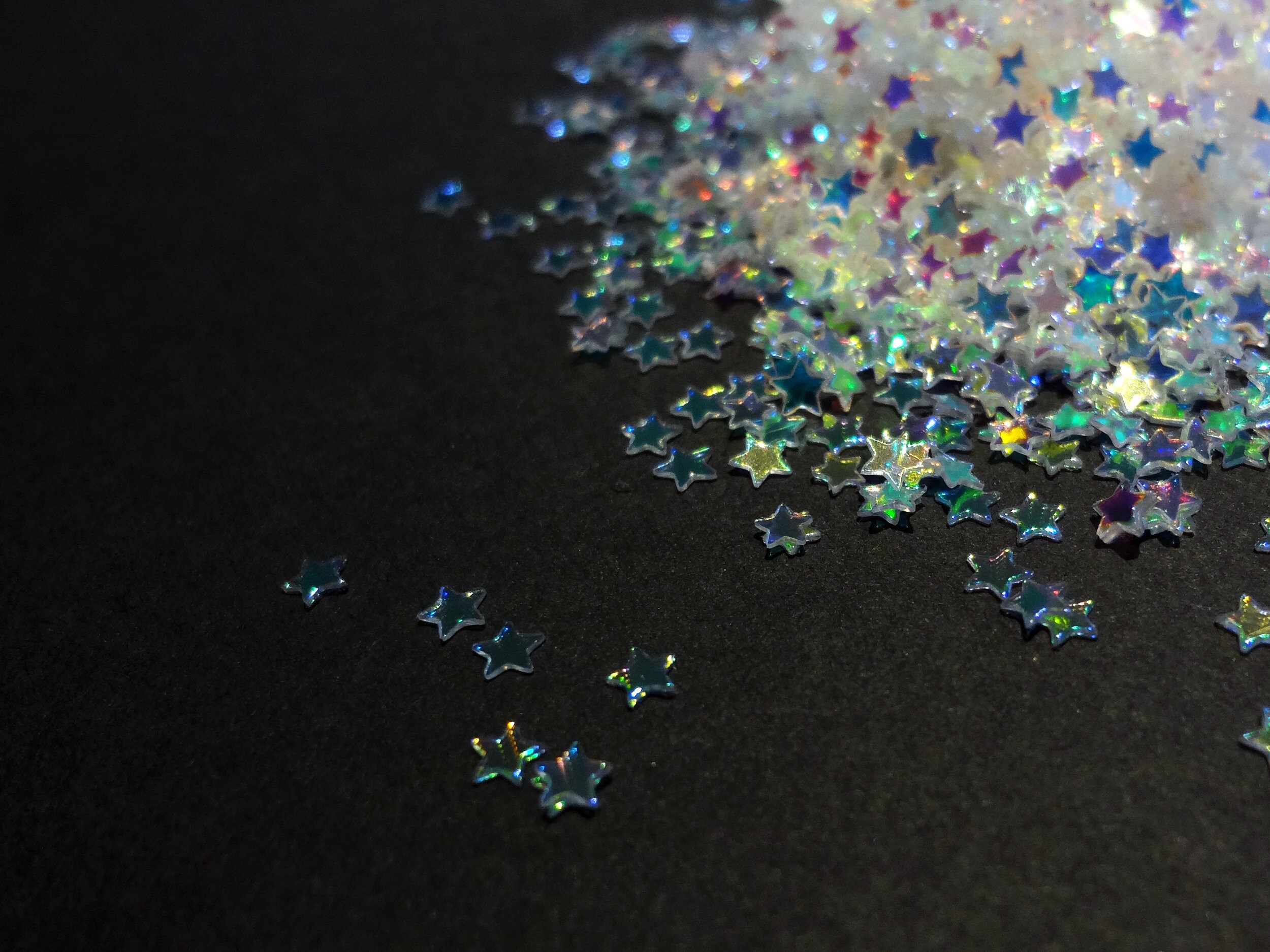 Iridescent Star Shape Glitter 2mm Stars Tiny Star Glitter - Etsy