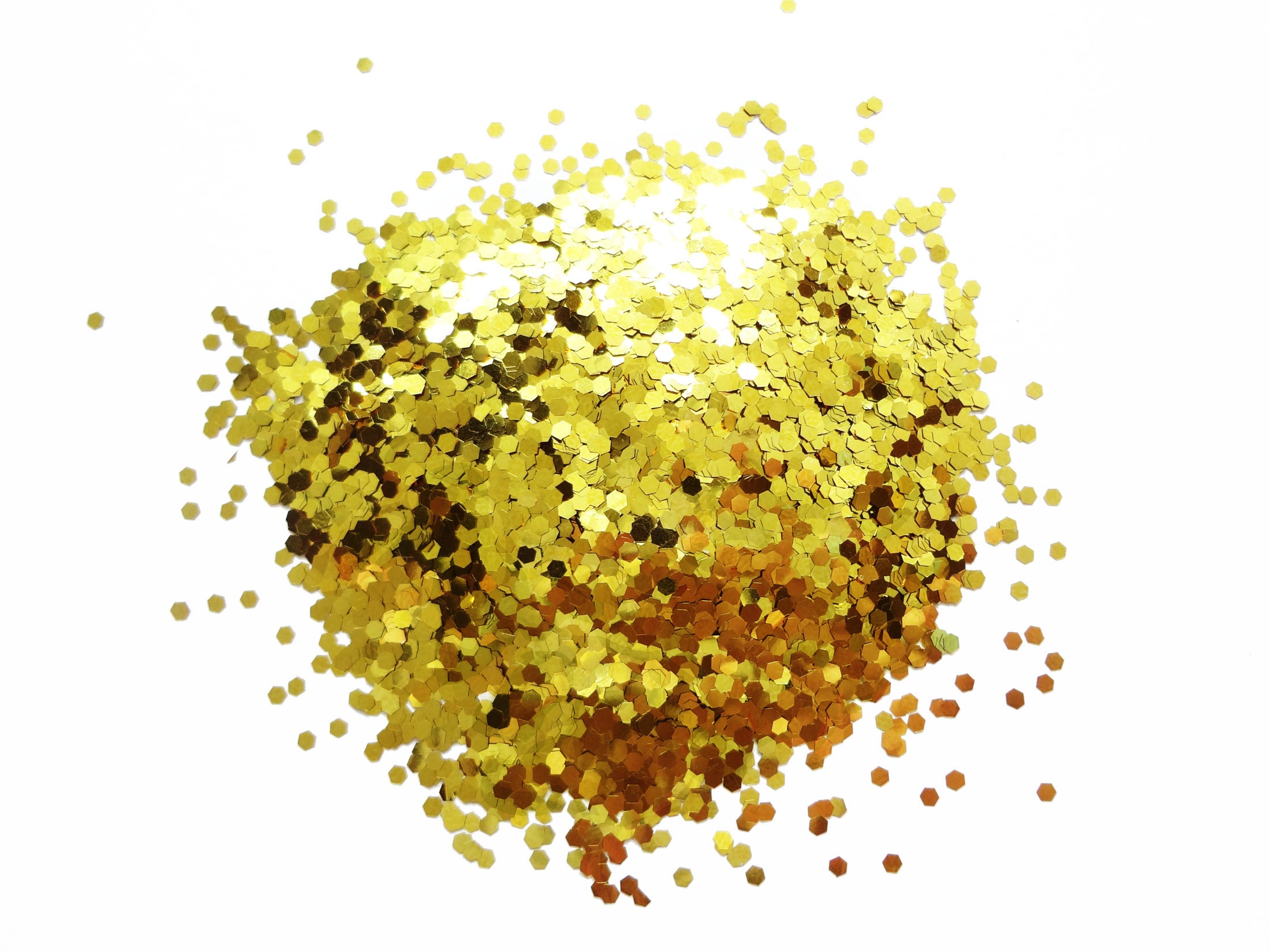 Bright Gold Loose Glitter .060 Hex 1.5mm 1/16 | Etsy