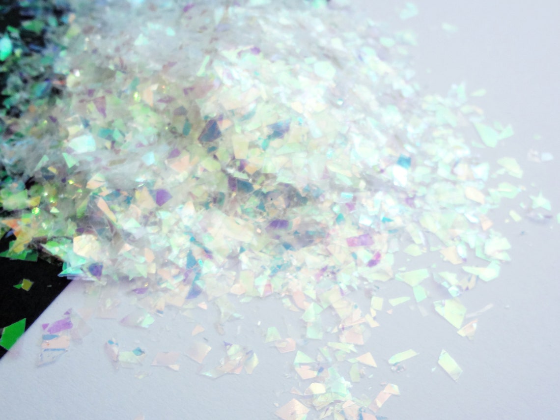 Iridescent Flakes Mylar Flakes Cellophane Shards - Etsy