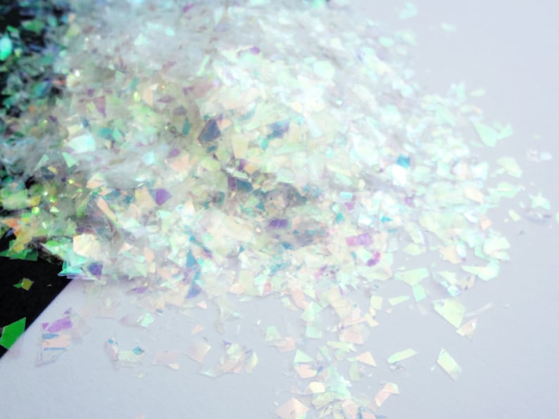 Iridescent Flakes, Mylar Flakes, Cellophane Shards - Etsy