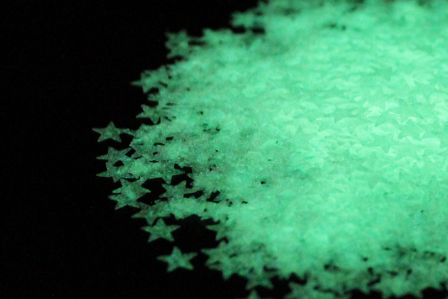 Glow in the Dark Star Glitter 5mm Translucent Stars Shape - Etsy