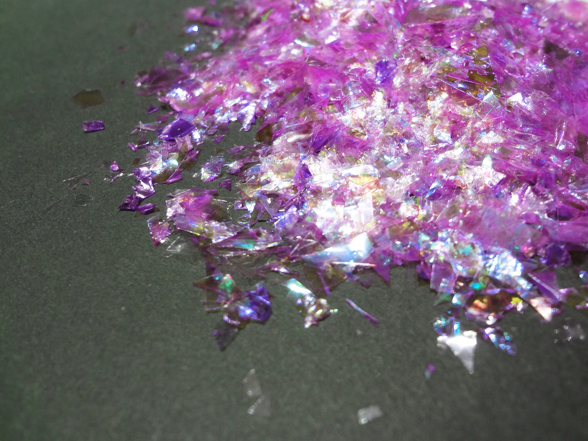 Iridescent Lilac Purple Flakes Mylar Flakes Cellophane - Etsy Sweden