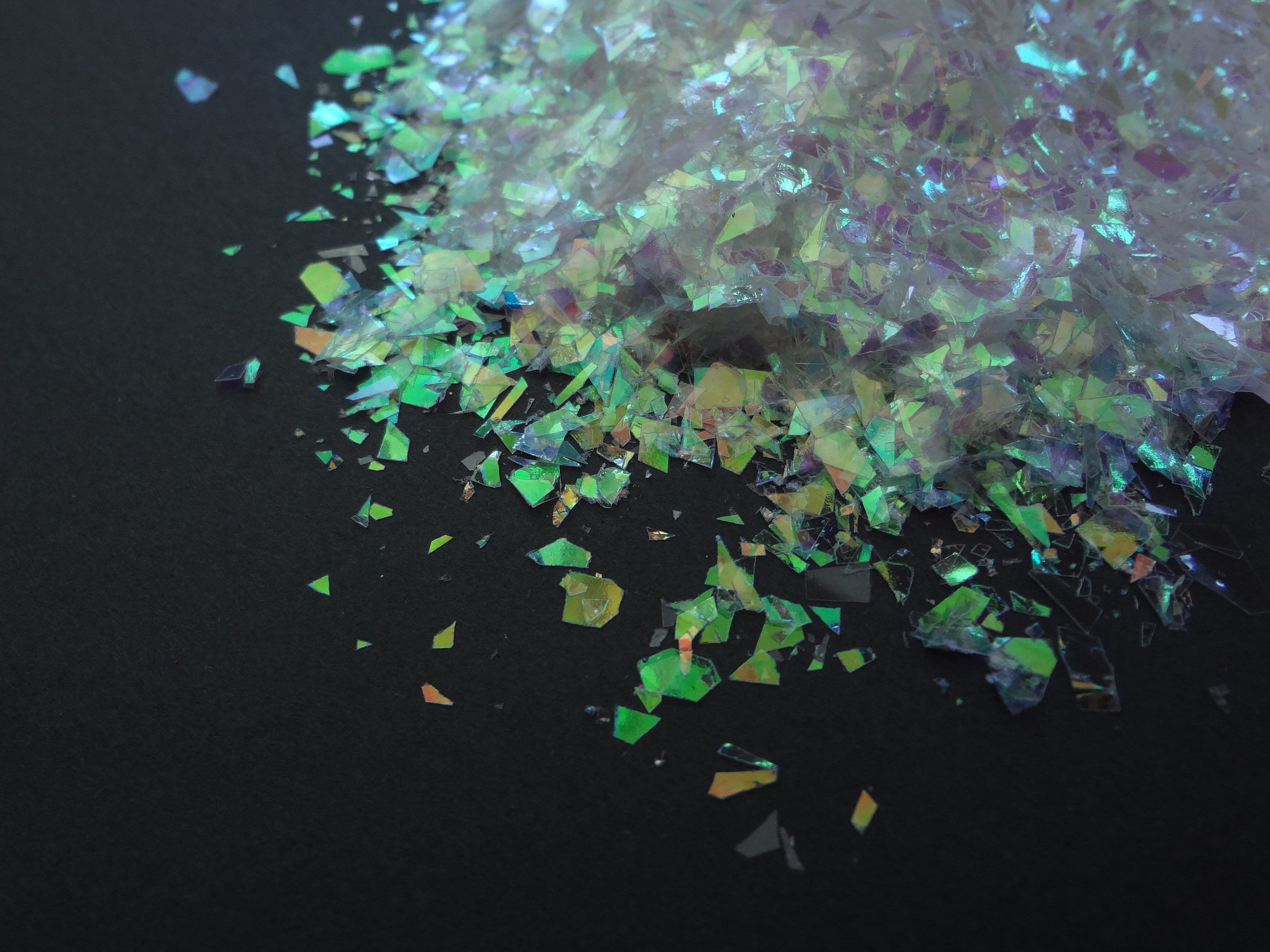 Iridescent Flakes Mylar Flakes Cellophane Shards - Etsy