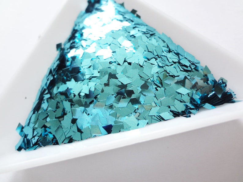 Teal Blue Diamond Shape Glitter 4x2mm - Etsy