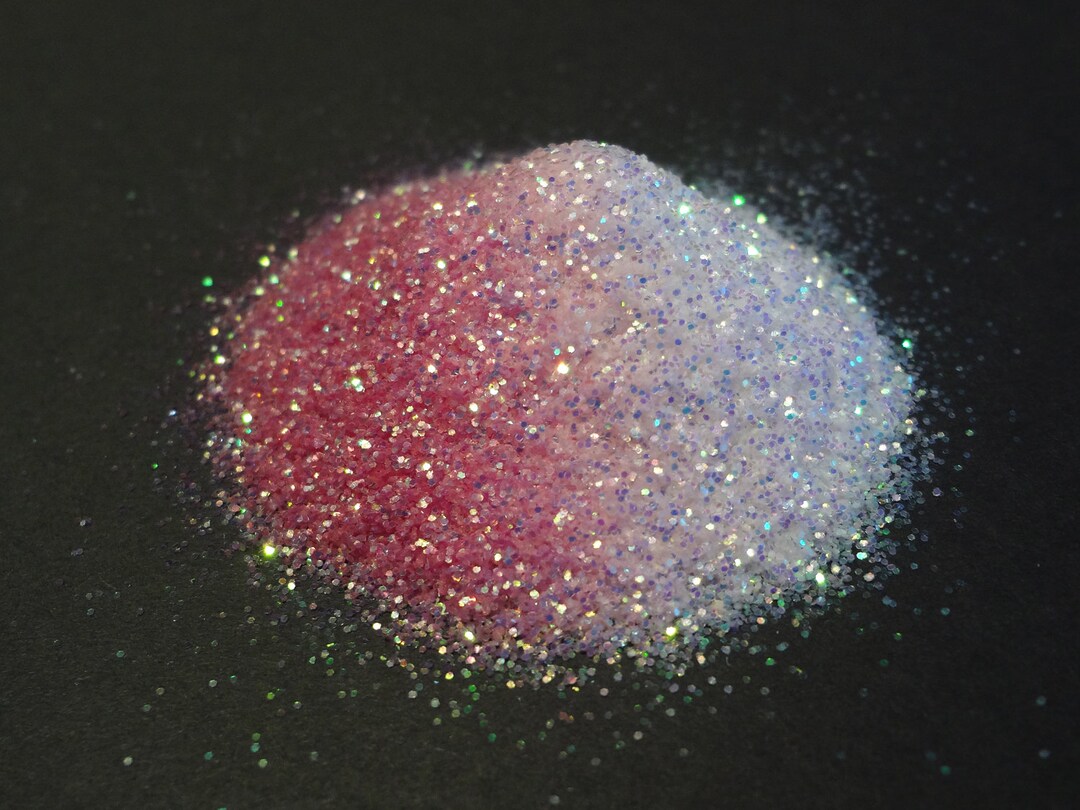 UV Activated Glitter Iridescent to Jelly Pink Glitter Sun Activation ...