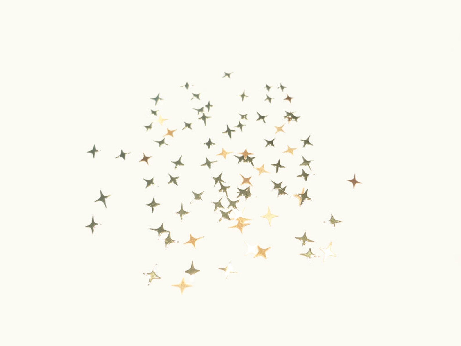 3x4mm Gold Four Point Star Nail Art Slices | Etsy