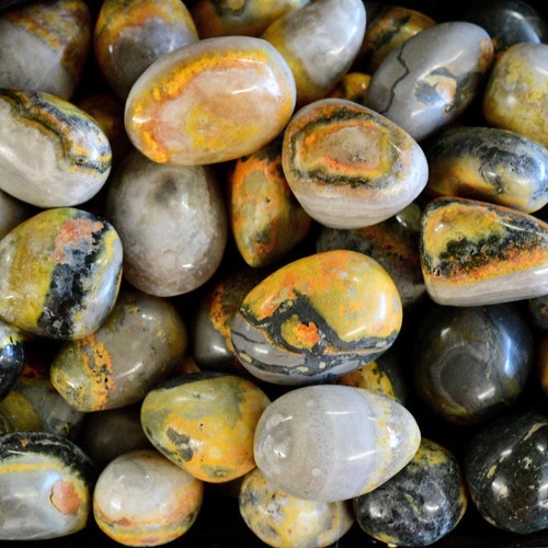 Poly Chrome Jasper Palm Stones | Etsy