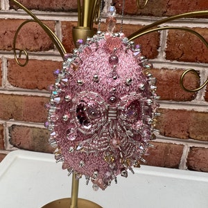 Extra Large Push Pin Christmas Handmade Vintage Ornament Rhinestone ...