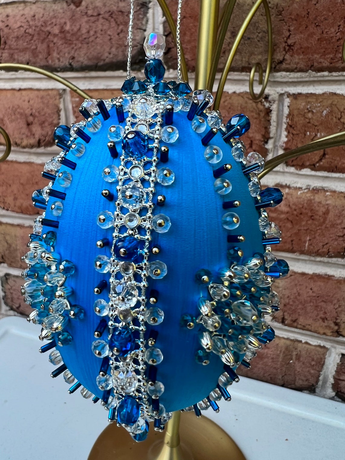 Extra Large Push Pin Christmas Handmade Vintage Ornament Beads - Etsy