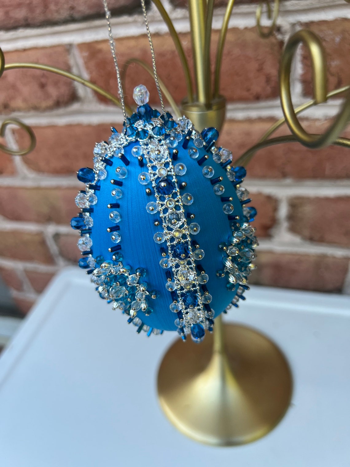 Extra Large Push Pin Christmas Handmade Vintage Ornament Beads - Etsy