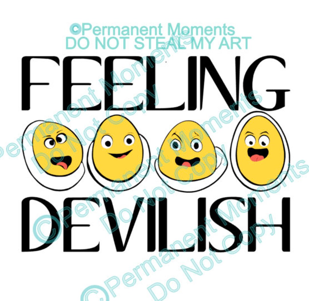 SVG PNG Feeling Devilish Deviled Eggs Scalable Vector Instant - Etsy