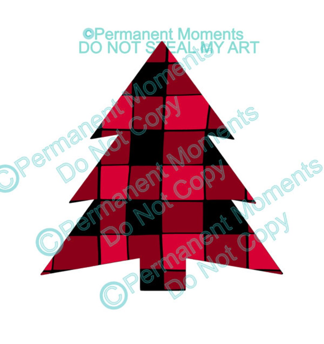Buffalo Plaid Christmas Tree SVG Layered Cutting File Cricut - Etsy
