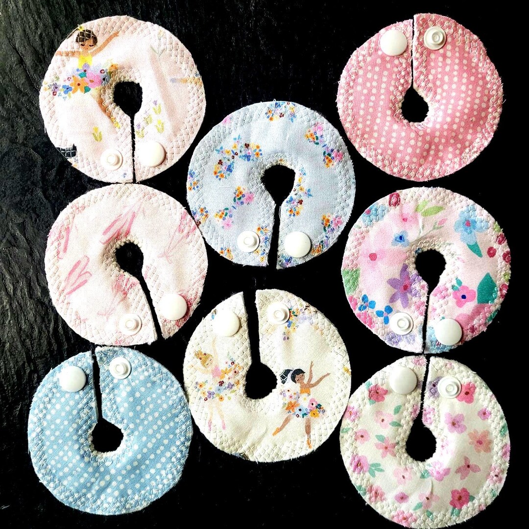 Bamboo Feeding Tube Pads, G-tube, Gj-tube, Floral Prints, Set of 8 - Etsy