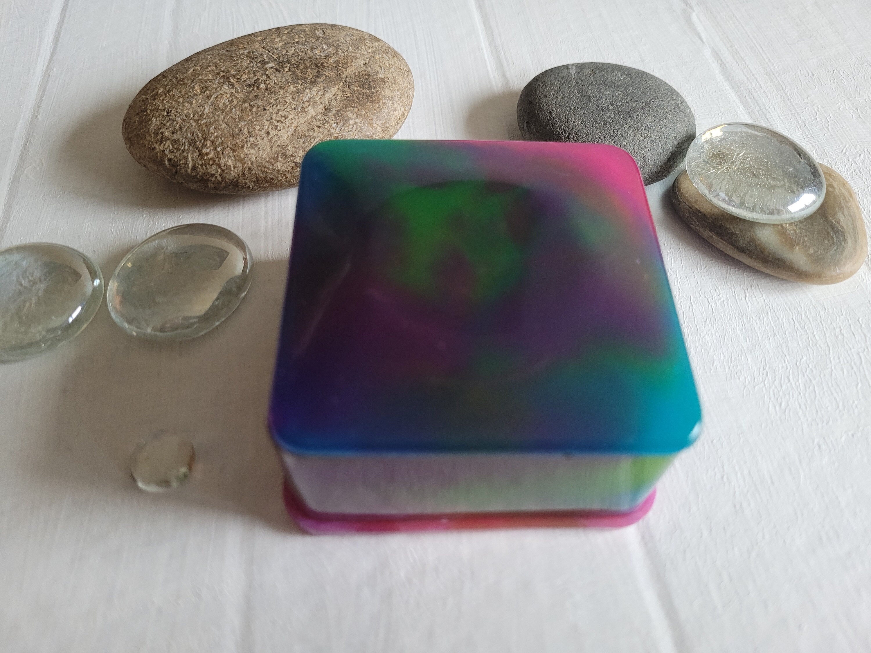 Dark Rainbow Glow Trinket Box - Etsy