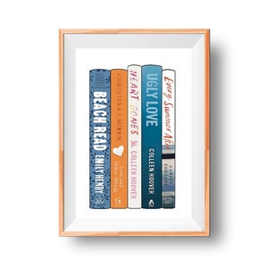 Custom Book Spine Art Booktok Book Poster DIGITAL DOWNLOAD Book Stack ...