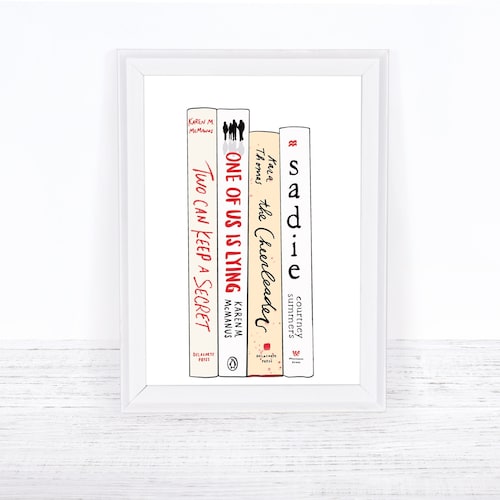 Custom Bespoke Book Spine Art Print Gift - Etsy