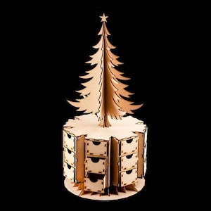 3D Tree Advent Calender (turnable) – Approx: 58cm High - DIY - Etsy
