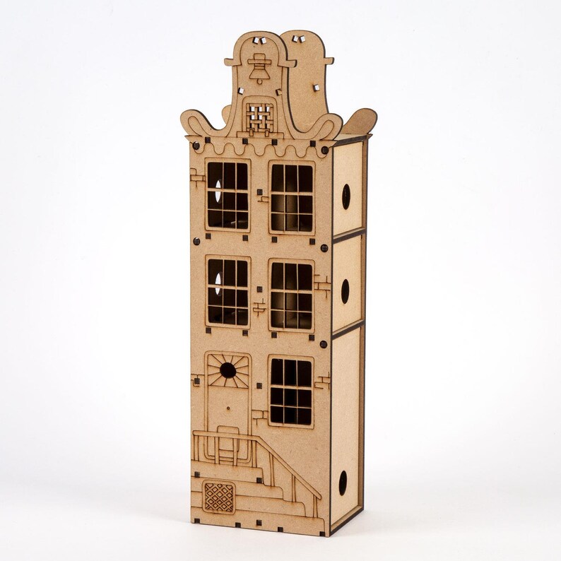 MDF Advent Houses - Model Houses - DIY - 25 Compartments - Set or ...