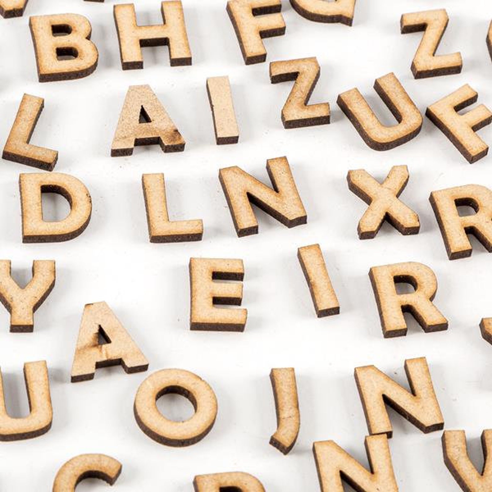 2 Cm MDF Alphabet Set - 5 Alphabets (130 Letters) - Etsy