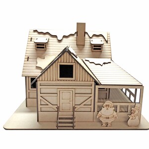 Large Cabin MDF Model Kit DIY - Etsy