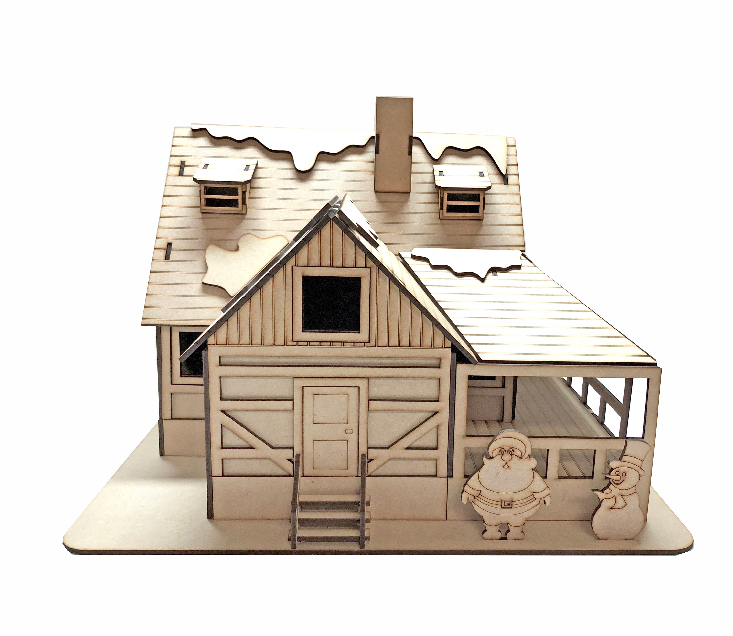 Large Cabin MDF Model Kit DIY - Etsy UK