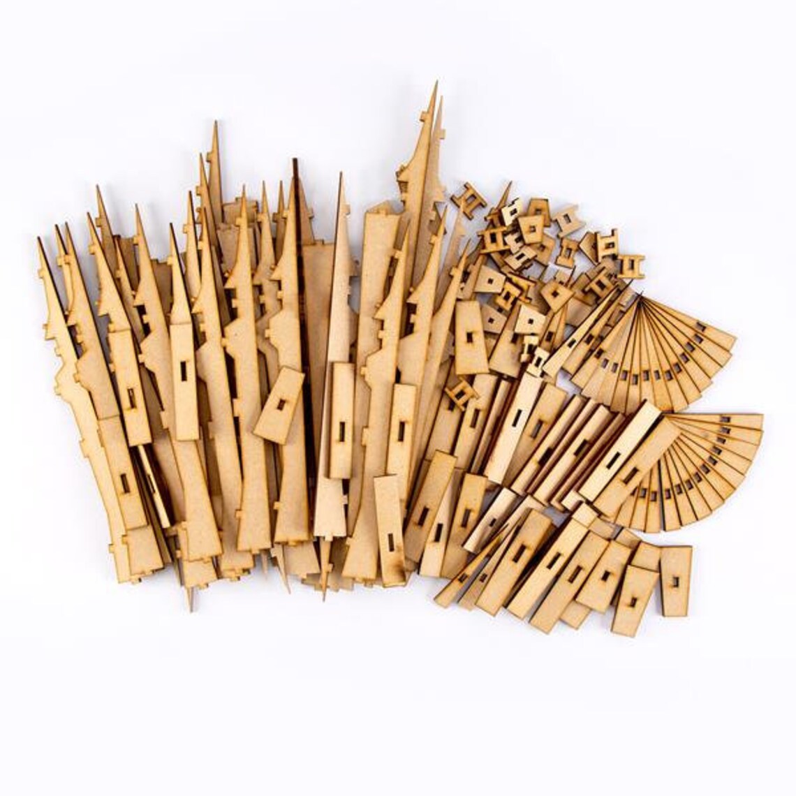 Fairytale Princess Castle Large MDF Model Kit - DIY Project 718pieces ...