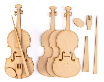 Violin Detail Wood Cutout Musical Instruments Theme Decor - Etsy