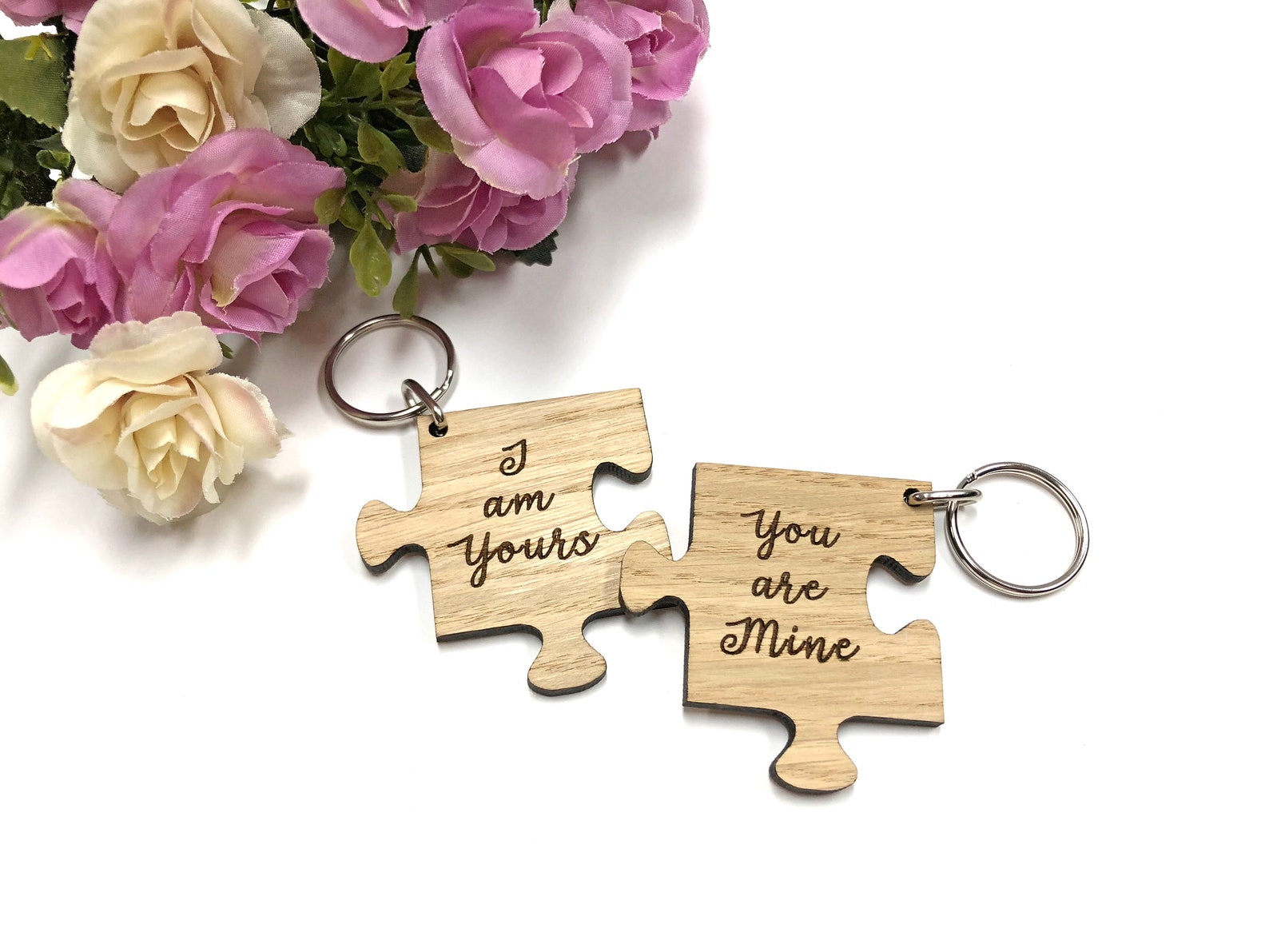 Personalised or Own Message Puzzle Piece Valentines Love - Etsy