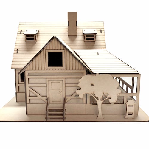 UP House Detailed MDF Model Kit Diy - Etsy