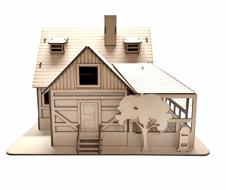 Large Cabin MDF Model Kit DIY - Etsy UK