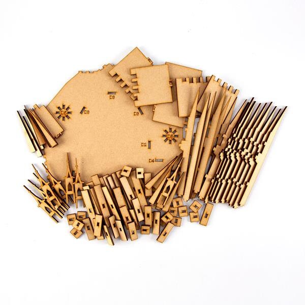 Fairytale Princess Castle Large MDF Model Kit - DIY Project 718pieces ...