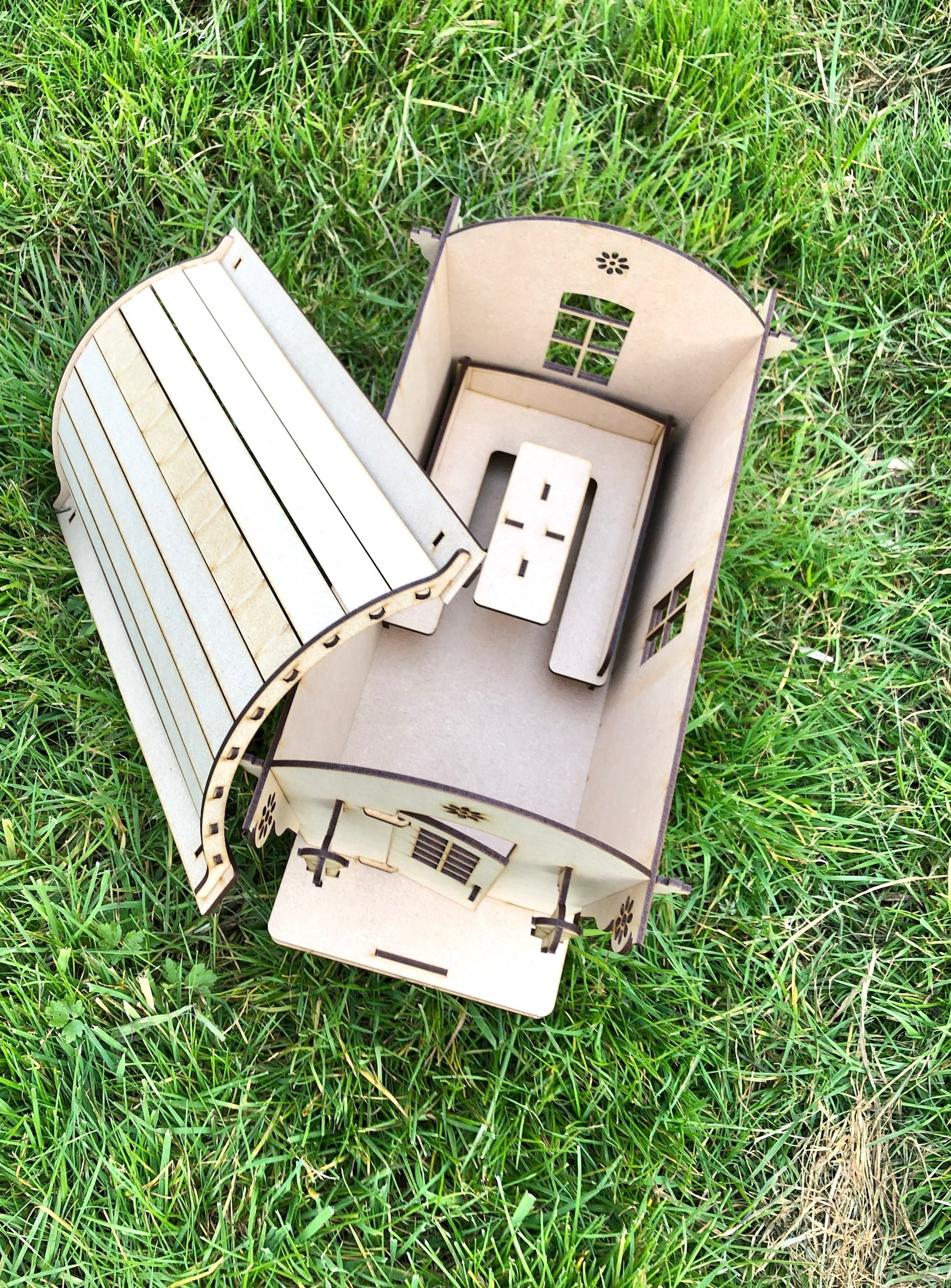 3D DIY MDF Model Kit Large Gypsy Caravan vardo Scale - Etsy Australia