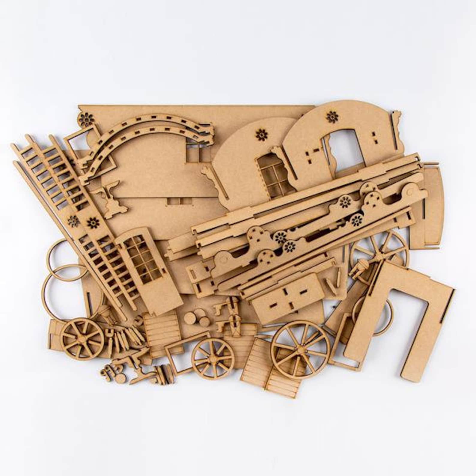 3D DIY MDF Model Kit Large Gypsy Caravan Scale Approx 1:12 - Etsy UK