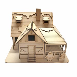 Large Cabin MDF Model Kit DIY - Etsy