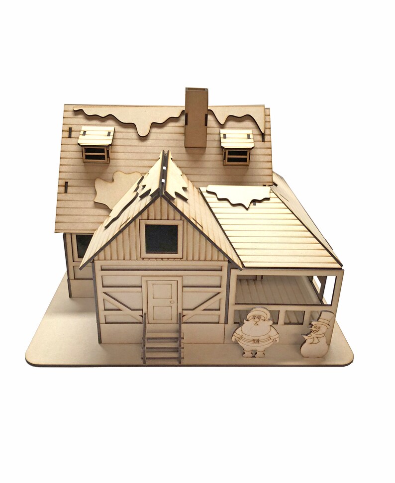Large Cabin MDF Model Kit DIY - Etsy UK
