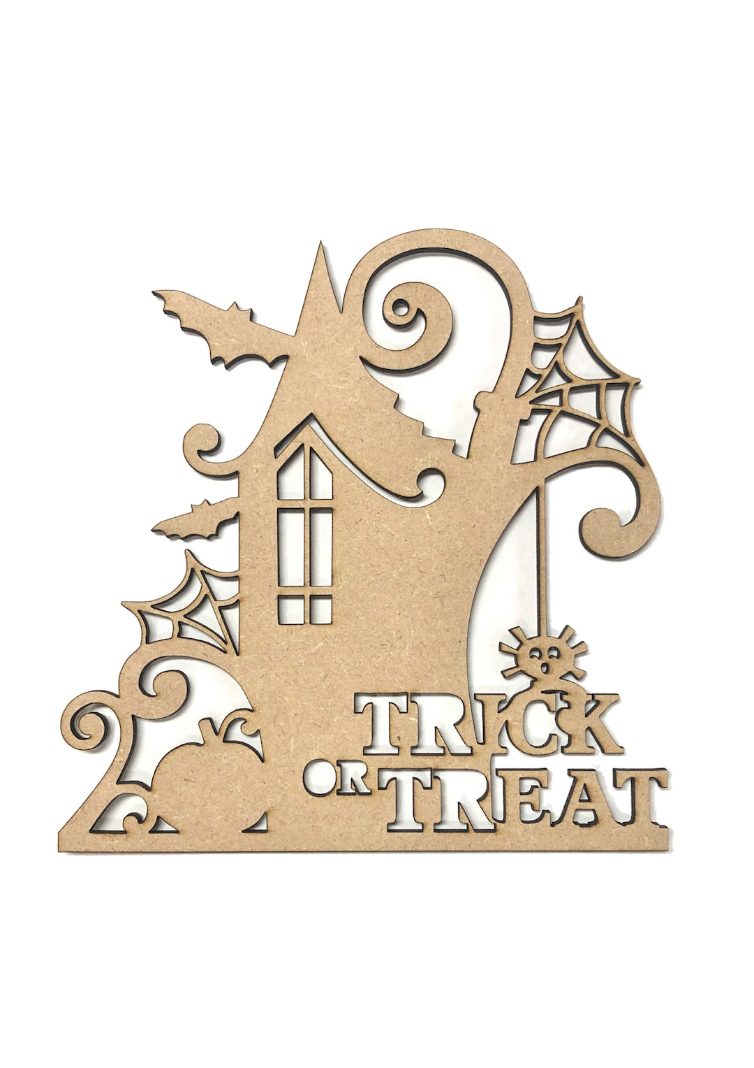 Personalised or Generic Haunted House Halloween Decoration - Etsy